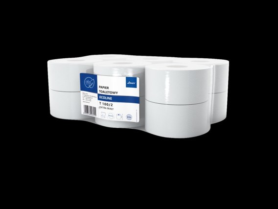 Papier toaletowy ECOLINE 100/2 100m 2warstwy biały (op 12szt ...